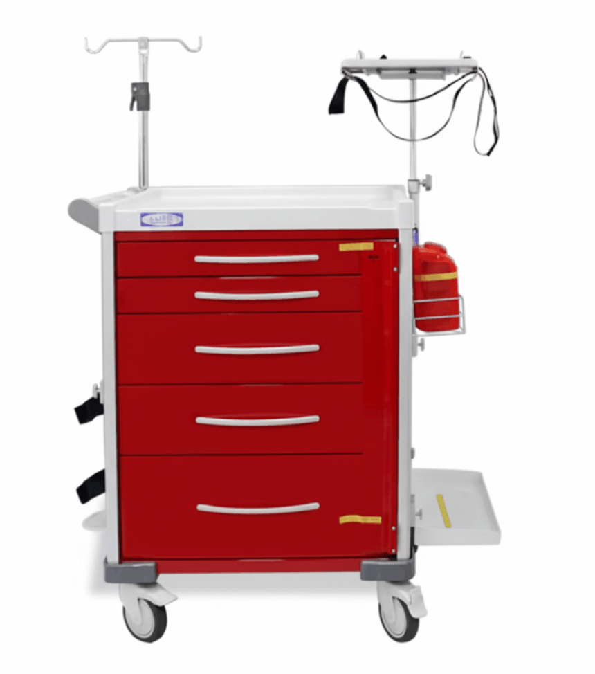 CARRO DE PARO CON ACCESORIOS - Surtidor Médico
